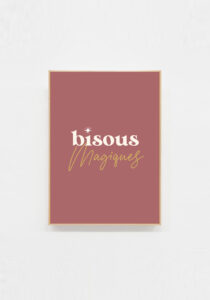 Carte postale Bisous magiques | E-shop déco & papeterie Amour Paper