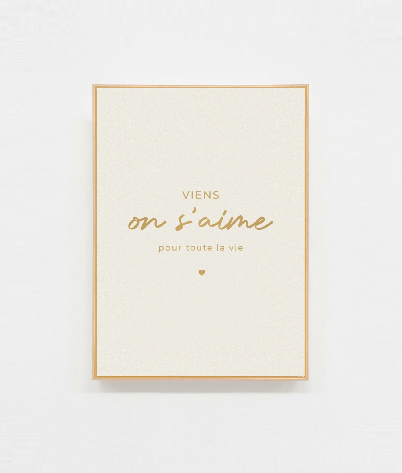 Carte postale Viens on s'aime pour toute la vie | Amour Paper