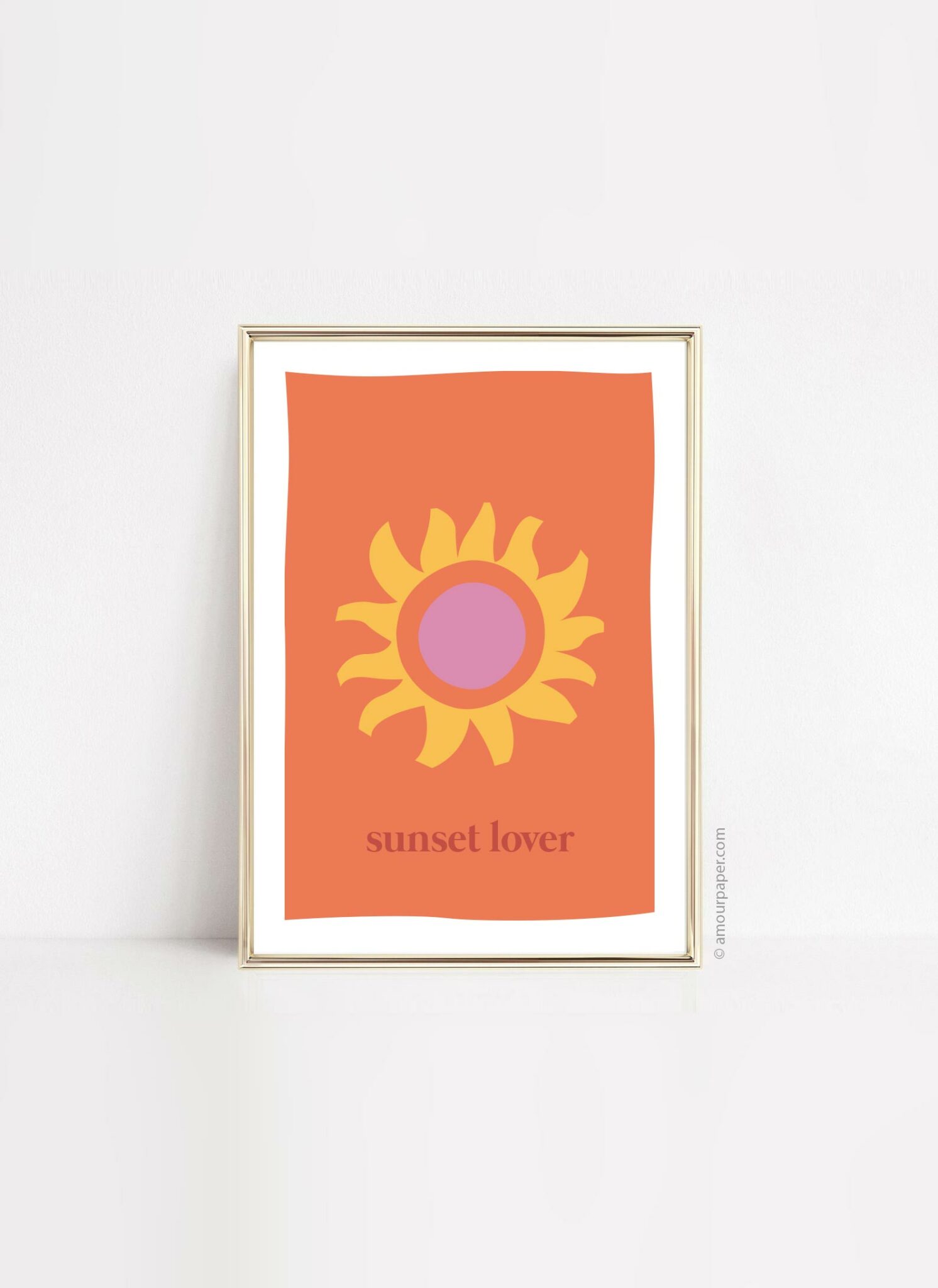 Affiche Sunset lover - E-shop déco Amour Paper
