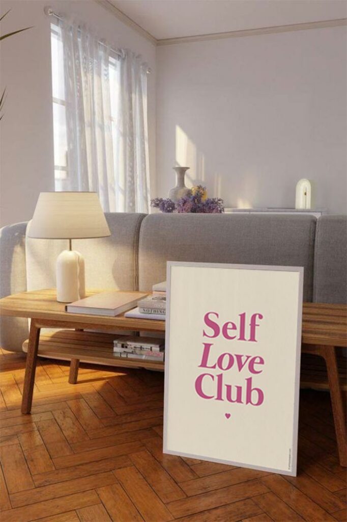 Affiche Self Love Club - E-shop déco Amour Paper